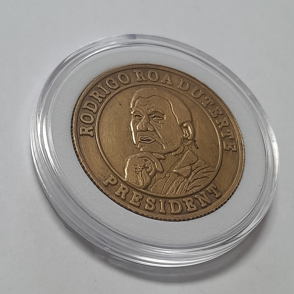 Medal-Token: Commemorative Souvenir Medal- Pres.Rodrigo Roa Duterte ...