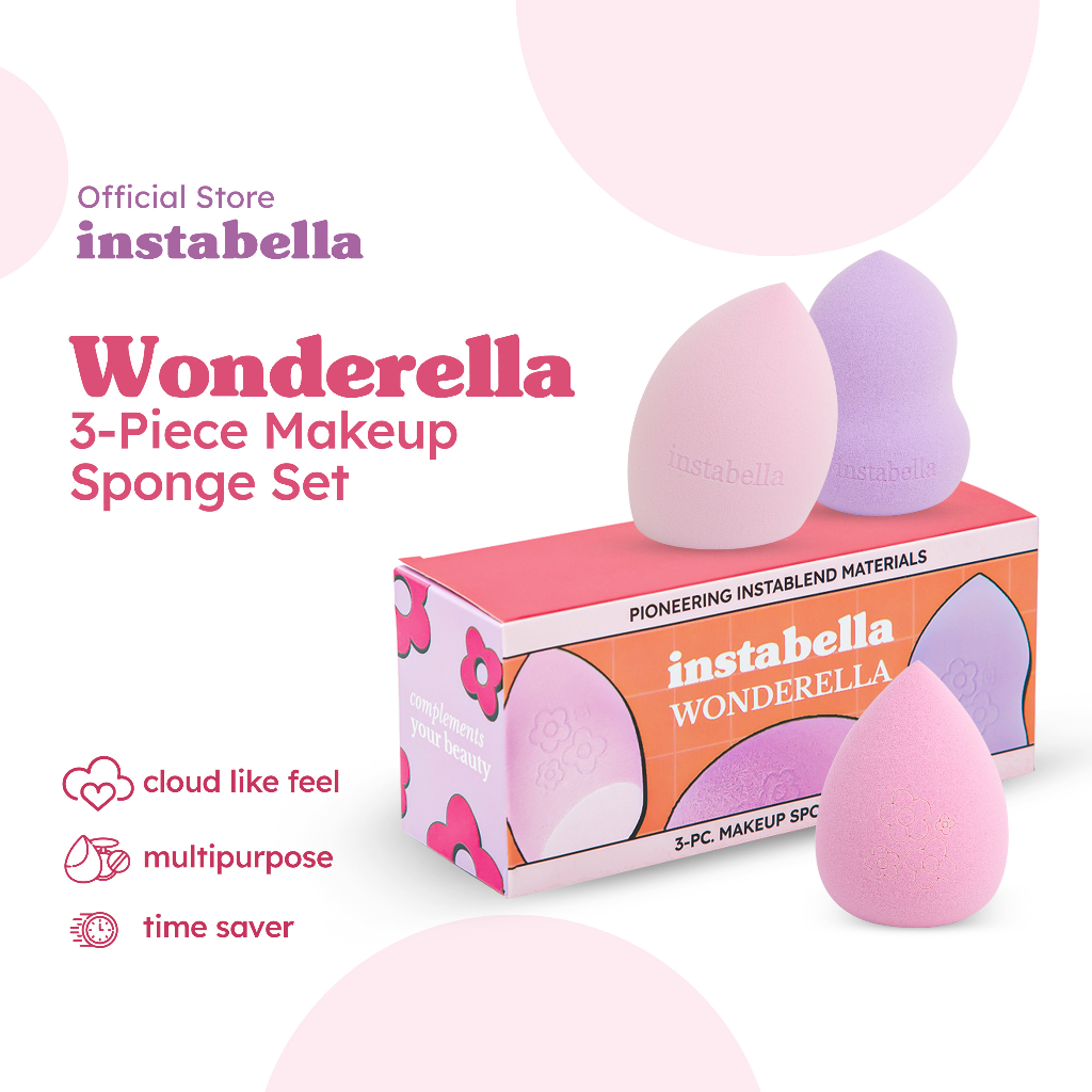Instabella Wonderella 3, 4 & 7 pieces Makeup Sponge Set Colorful ...