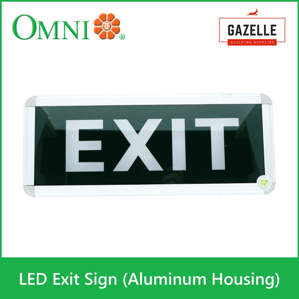 Omni LED Acrylic Exit Sign Plastic LED/X-200 / LED/X-102 / LED/X-101 ...