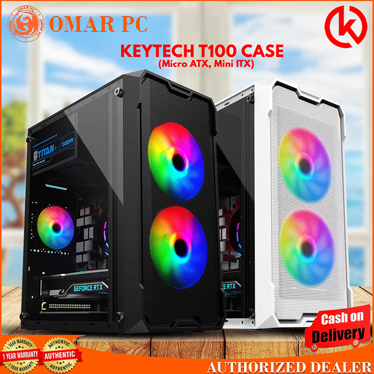 BRAND NEW KEYTECH T100 CASE (Micro ATX, Mini ITX) | Shopee Philippines