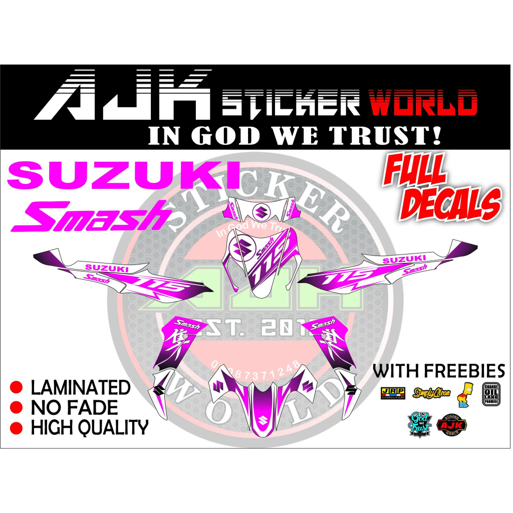 Suzuki Smash Full Decals | Shopee Philippines