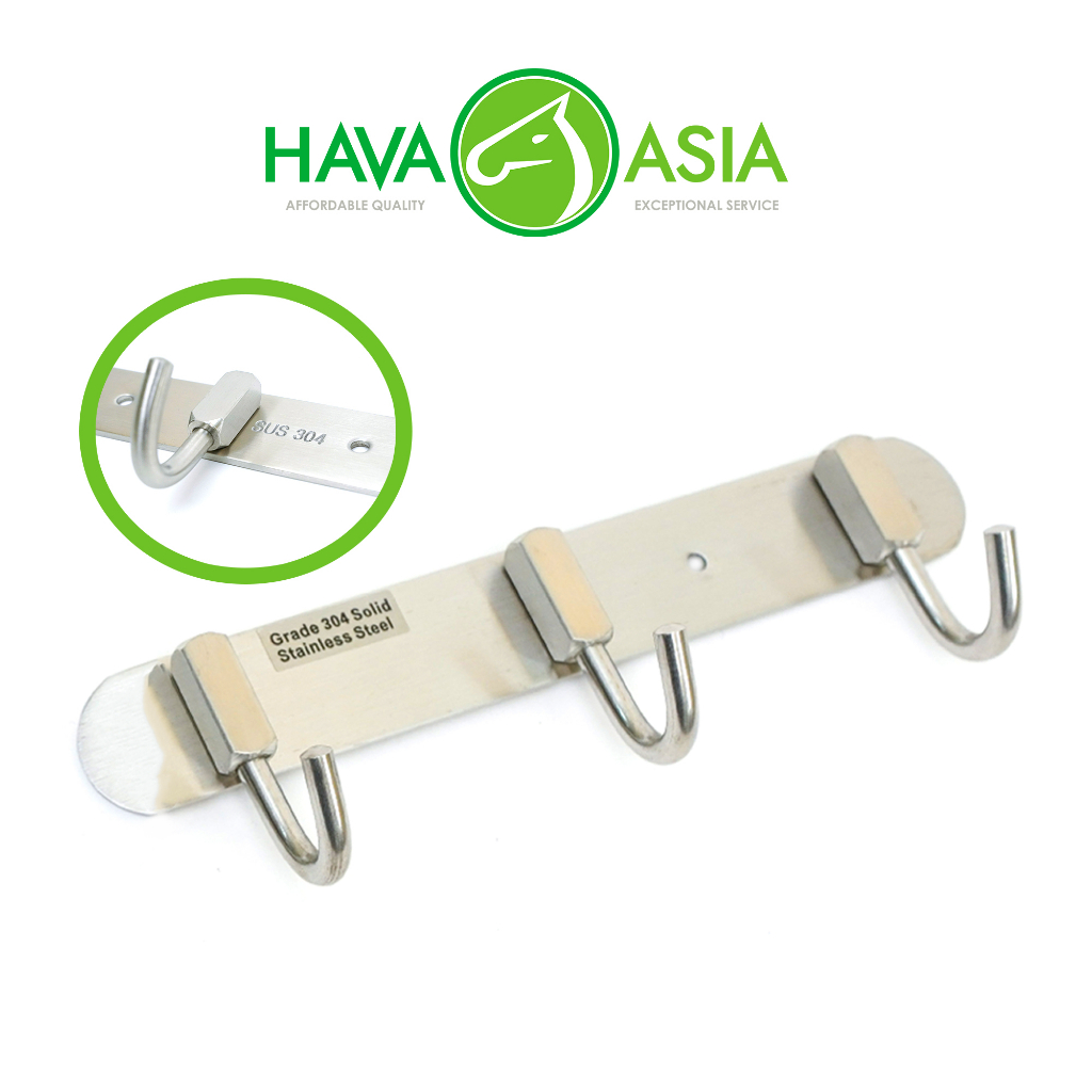 Havaasia Heavy Duty 304 Stainless Steel Clothes Hook Bar (Code: 5512 ...