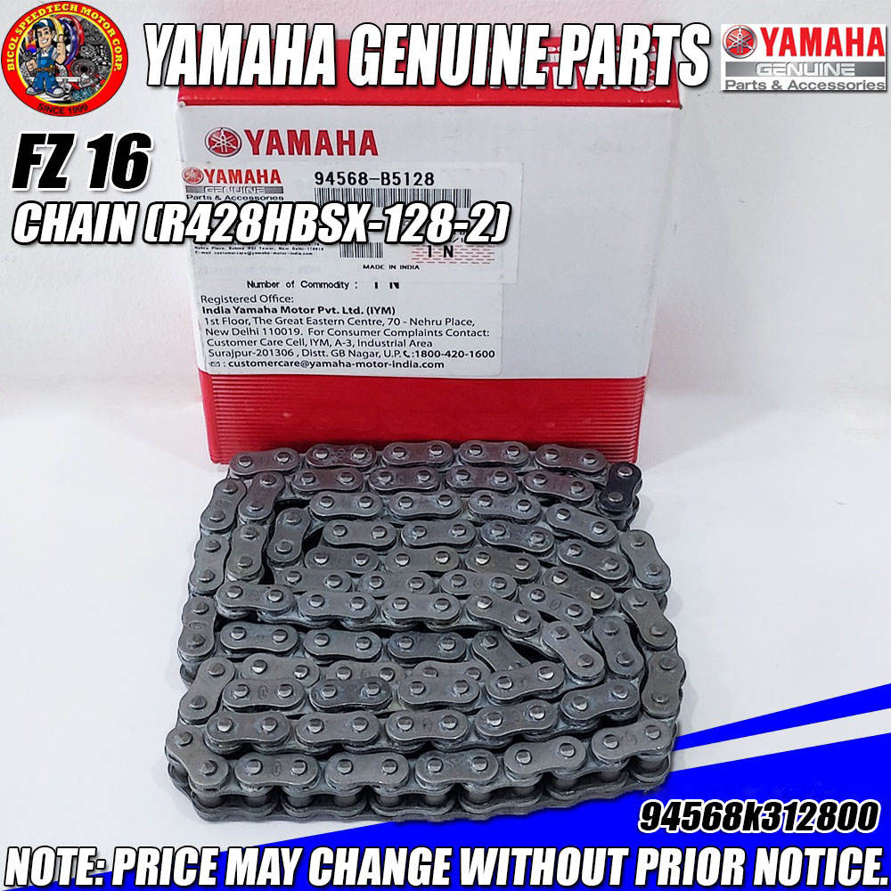 FZ 16 CHAIN (R428HBSX-128-2) (YGP) (Genuine: 94568-K3128) | Shopee ...
