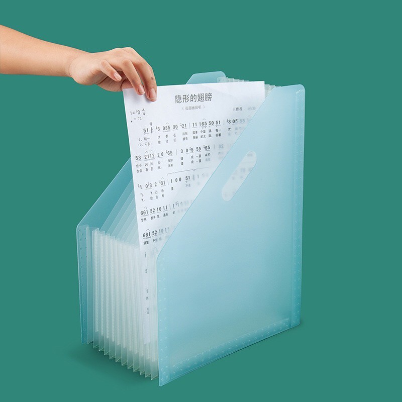 A4 Standing Slanted Expandable File Holder Organizer 13 Pocket | Shopee ...