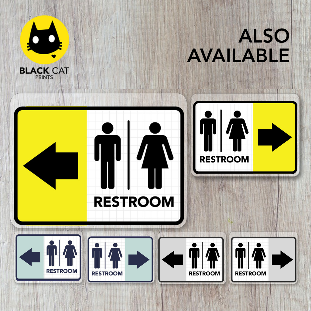 All Gender and PWD Restroom Signs / Laminated Signages / Sign Boards ...
