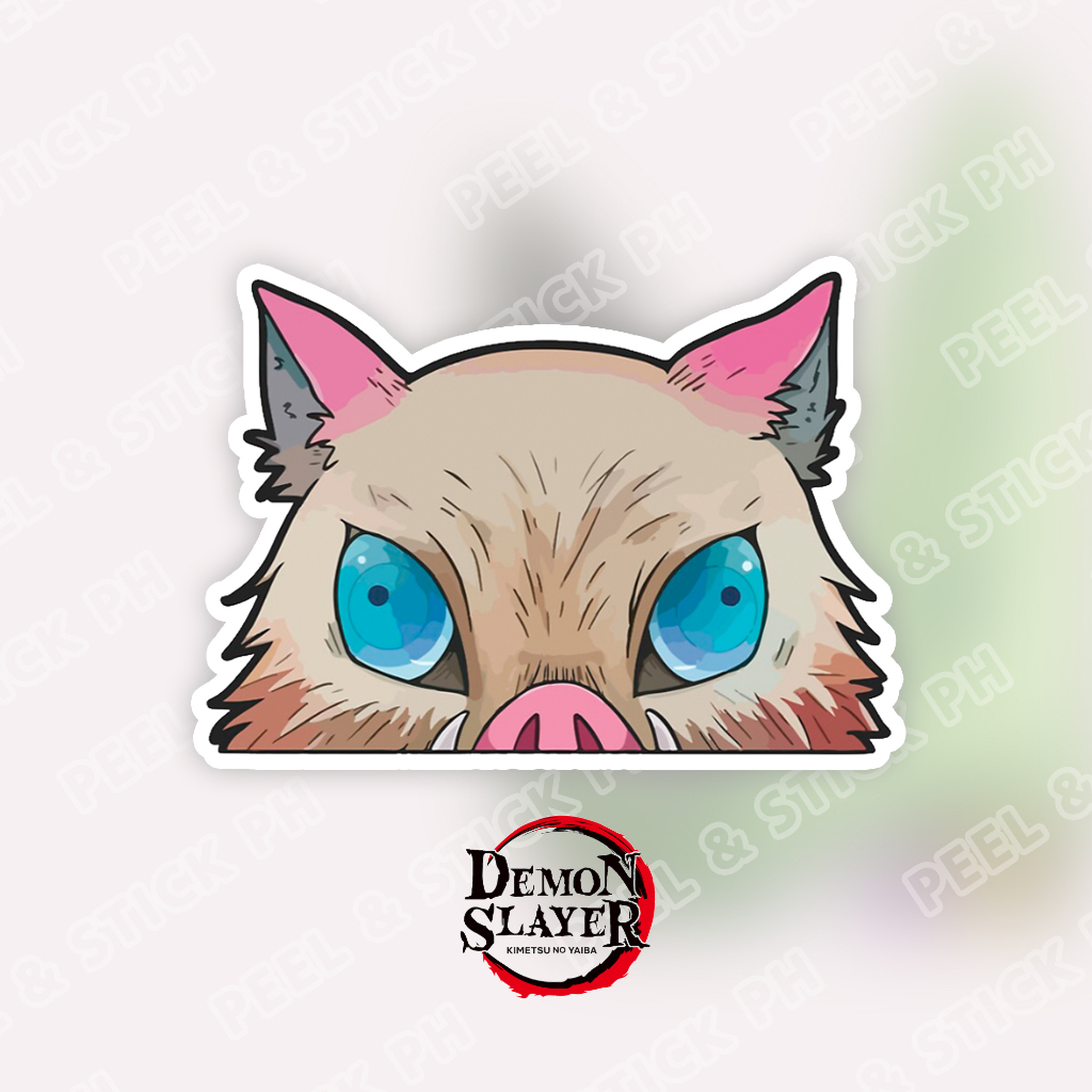 Inosuke Hashibira | Demon Slayer | Peeker Vinyl Sticker | Shopee ...