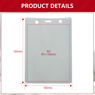 Plastic ID Case B4 Vertical 150x105mm (20 pcs) | Shopee Philippines