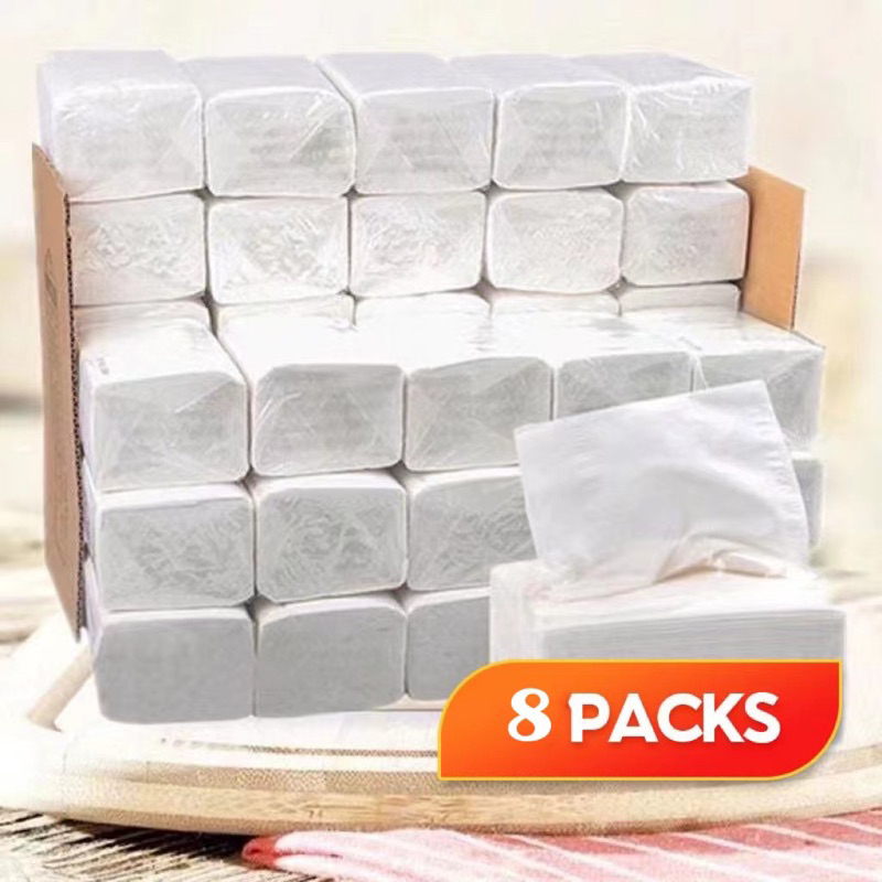 【8 Packing】Tissue Facial Tissue Order Tissue 3-Ply Facial Tissue Car ...