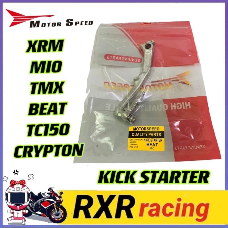 KICK STARTER KICK ARM FOR MOTORCYCLE CHROME Mio Xrm TMX BEAT RUSI TC ...
