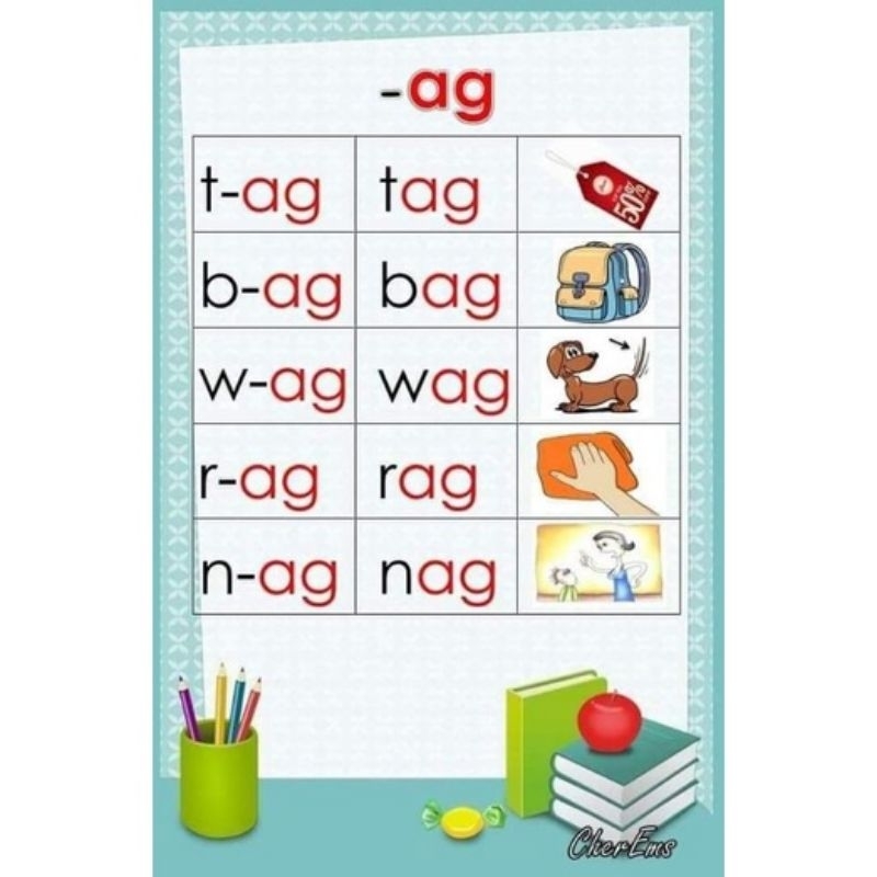 CVC Words Booklet A5 size (30 pages) free bookbind | Shopee Philippines