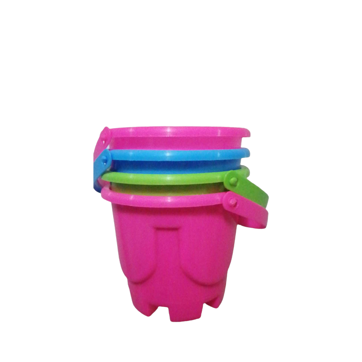Plastic Toy Pails with Handle BTTT-210 Easter Egg Hunting Beach Castle ...