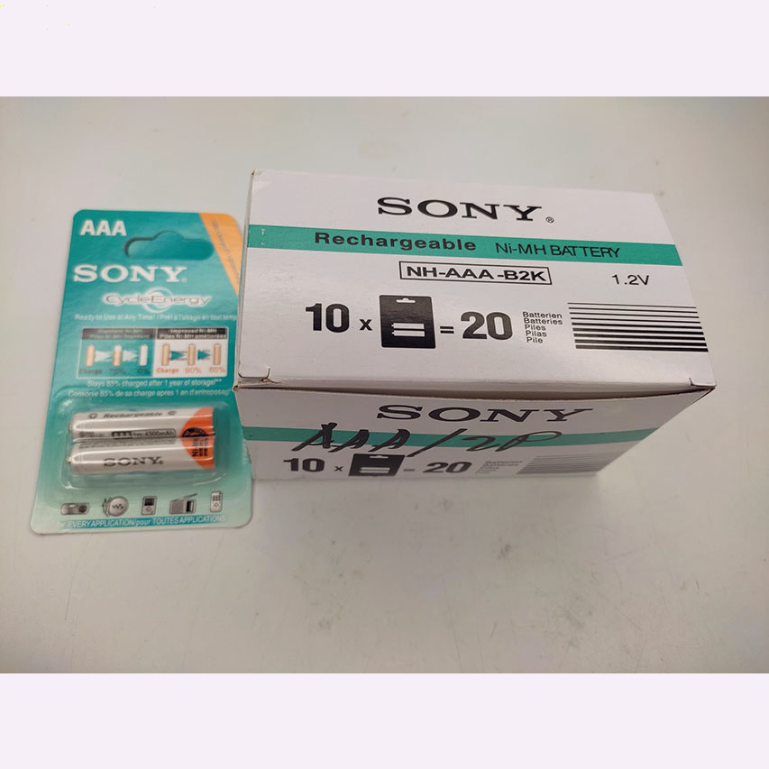 SONY AAA, Triple A Rechargeable Battery, Cycle Energy, NH-AAA-B2K, 1.2V ...