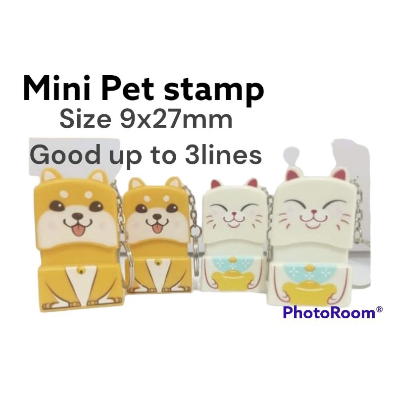 PERSONALIZED name stamp/ MINI PET/ Keychain stamp | Shopee Philippines