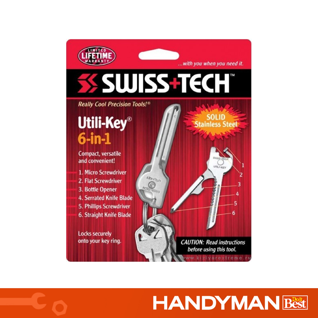 Swiss Tech Utility Key 6 in 1 Key Ring Multi Tool (ST66676) | Shopee ...