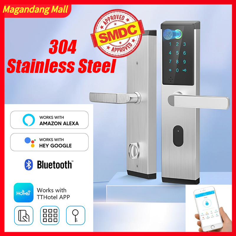 Stainless Steel Smart Lock Fingerprint/IC card/Passcode Electronic ...