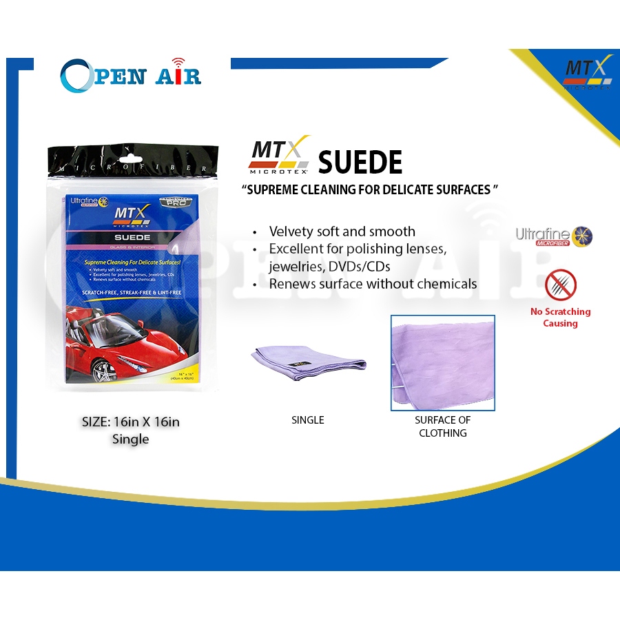 Microtex MTX SUEDE Microfiber Cleaning Cloth Single Pack | Shopee ...