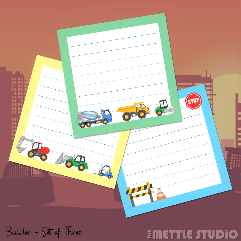 Construction Themed Memo Pad | Cute Non-Sticky Notepad | Shopee Philippines