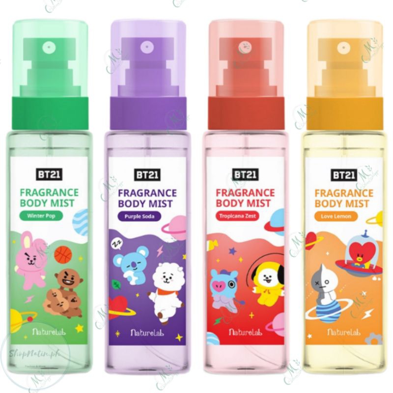 FRESH BT21 FRAGRANCE BODY MIST BUY ONE TAKE ONE 100ML EACH ORIGINAL ...