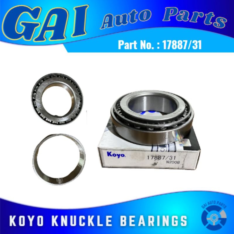 Koyo Knuckle Bearings for Mitsubishi Pajero, Delica / Toyota Tamaraw FX ...