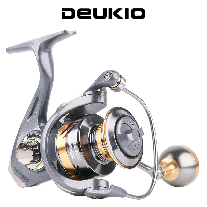 DEUKIO AR2000-7000 Fishing Reel Metal Bait Reel Fshing Rod Set Spinning ...