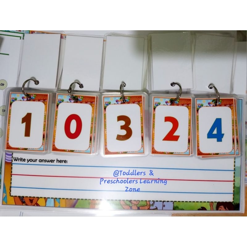 0-9999 NUMBERS FLIPCARDS| PLACE VALUE | DECIMAL| TIME CHART | Shopee ...