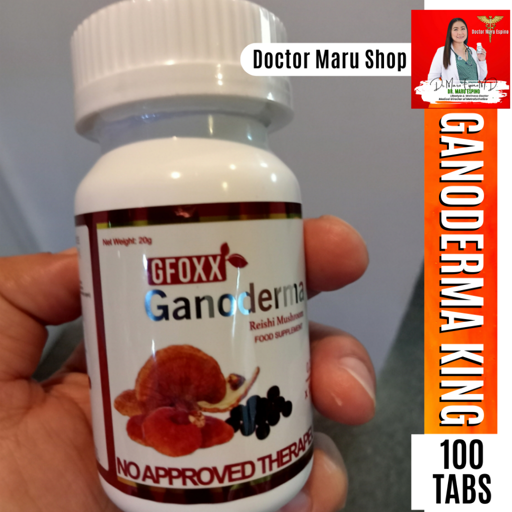 Gfoxx Ganoderma King Reishi Mushroom 100 Tablets Shopee Philippines