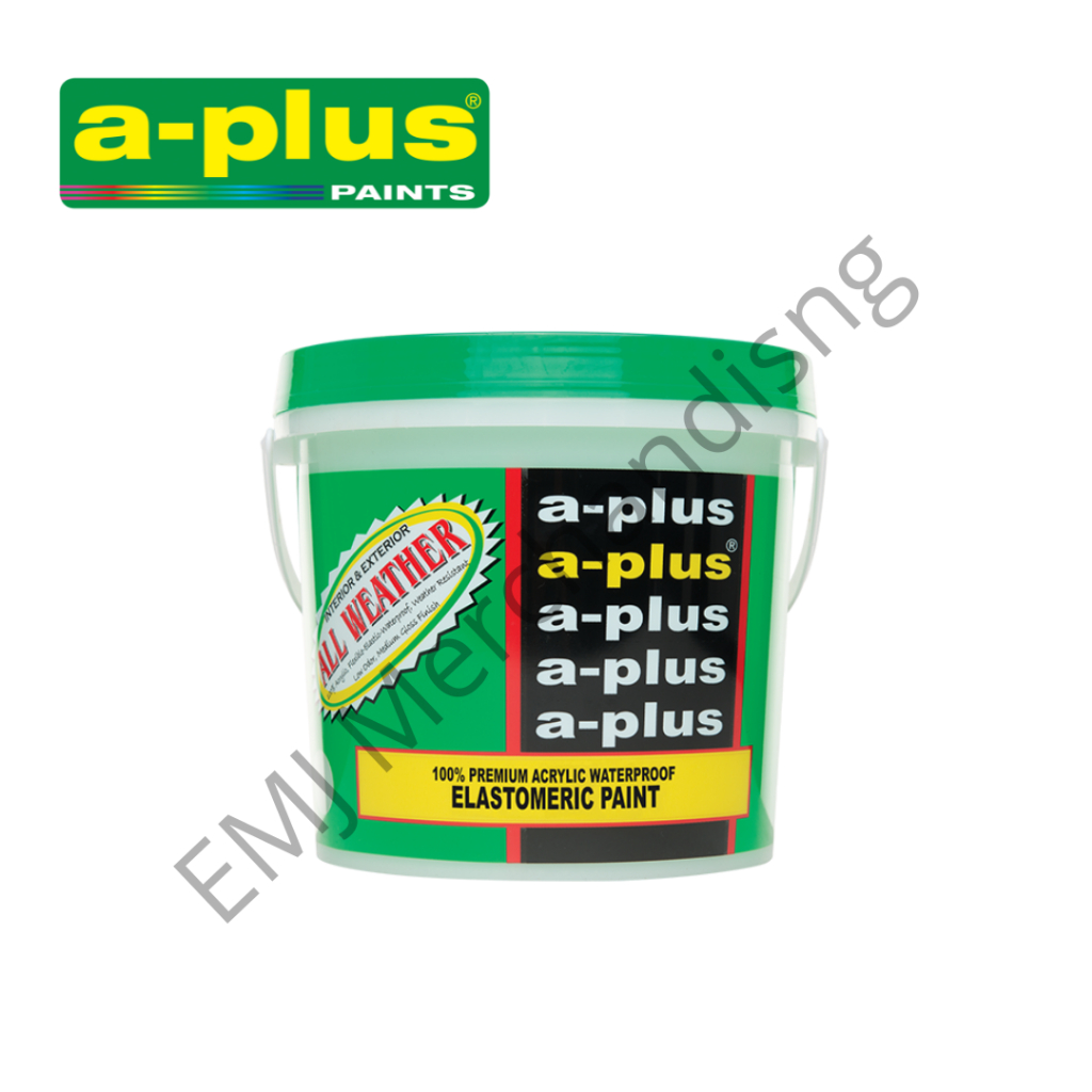 EMJ A-Plus All Weather Elastomeric Paint in Gallon, House Paint, Wall ...
