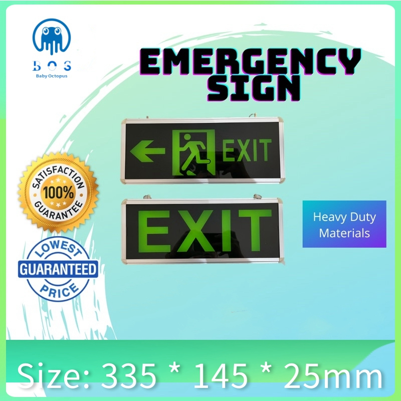 BOS*Exit LED Light Sign Office Construction Restaurant Shop Store ...