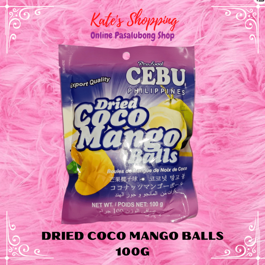 CEBU BRAND DRIED COCO MANGO BALLS 100G | Shopee Philippines
