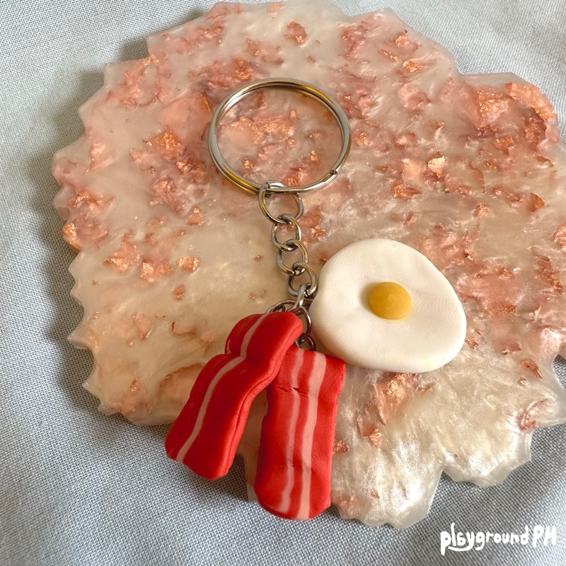 Bacon and Eggs Keychain by Playground PH | Shopee Philippines