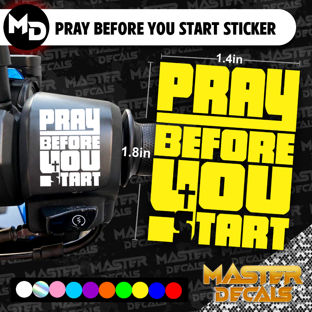 Pray Before You Start Sticker | Shopee Philippines