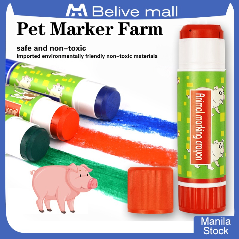 Farm Animals Crayon Livestock Marker Pen Pig Cattle Cow Sheep Marker ...