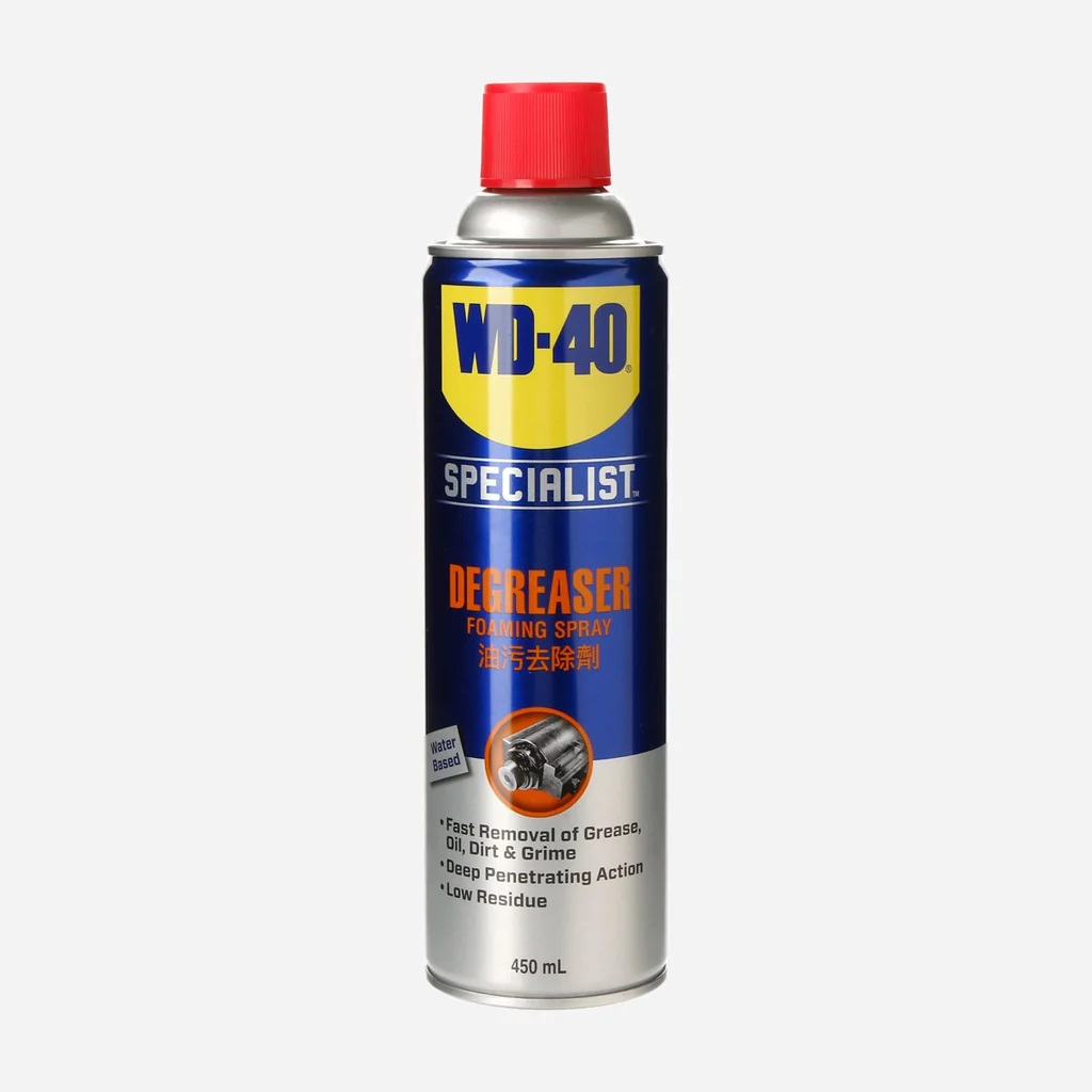 WD-40 Specialist Degreaser Foaming Spray 450ml for Fast Removal of ...