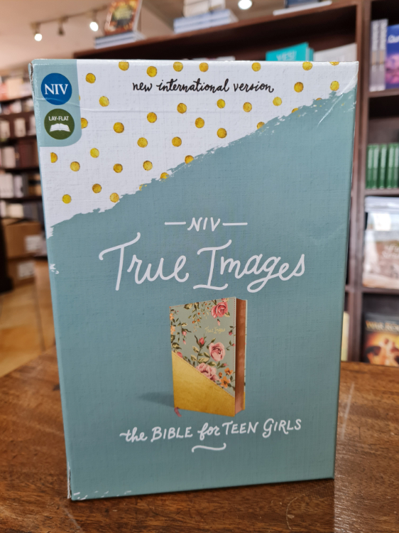 NIV True Images Bible for Teen Girls (Imitation Leather, Blue/Gold ...