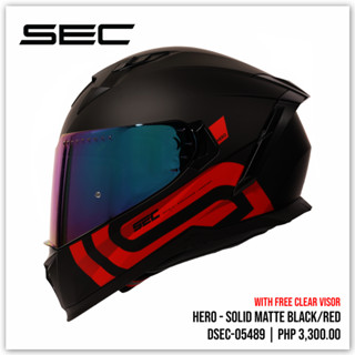 SEC HERO FULL FACE HELMET SOLID MATTE/GLOSS (S-XL) | Shopee Philippines