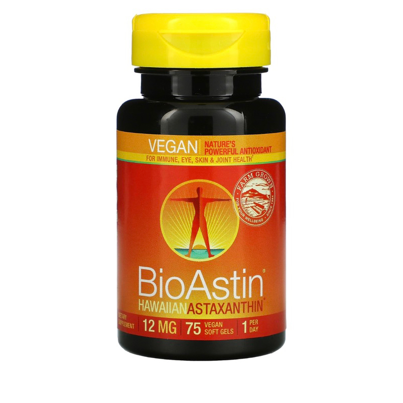 on hand!Bioastin, Hawaiian Astaxanthin , 12mg, 75 vegan gel caps ...