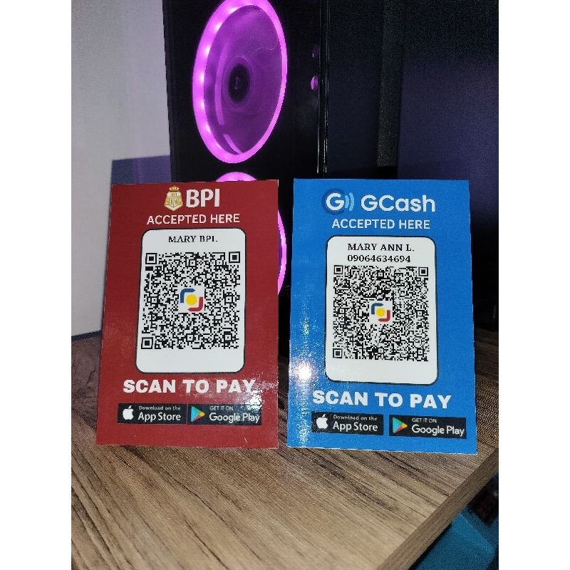 QR CODE STANDEE 4X6 2pcs | Shopee Philippines