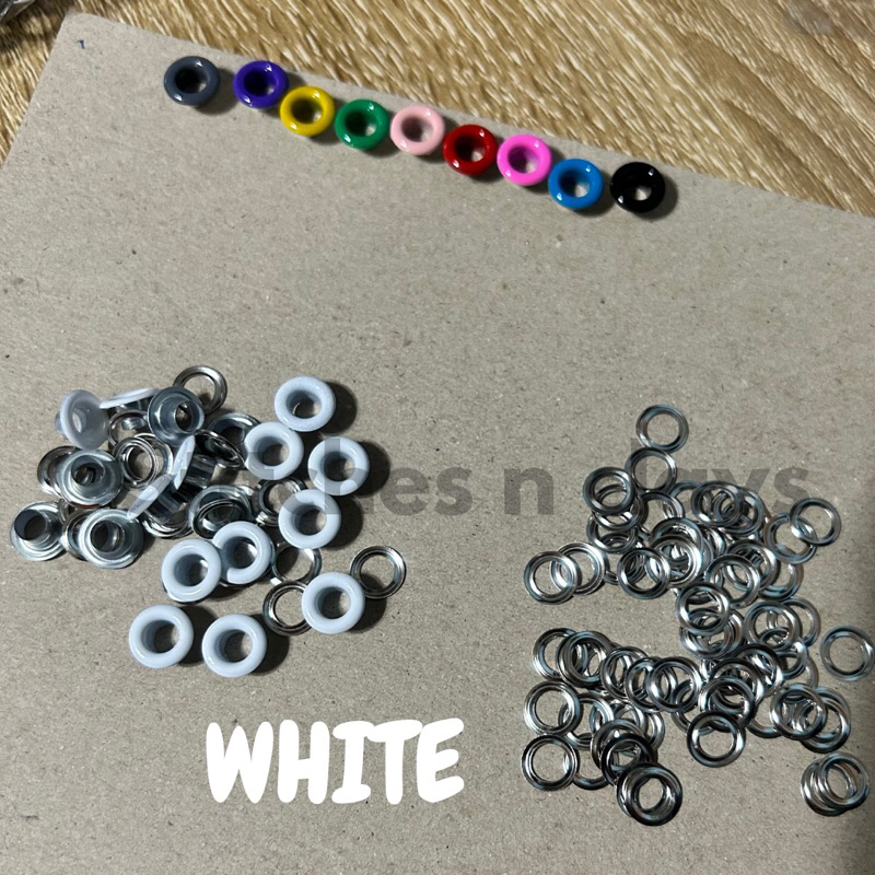 SnC 5mm Colored Eyelet with Washer 50pairs/pack | Shopee Philippines
