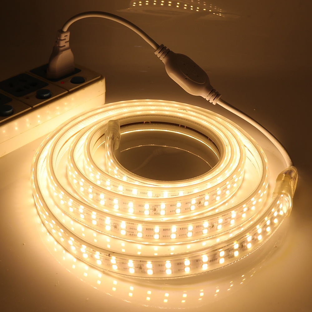 10-50 Meters w/ Plug LED Strip Double Row 2835 Flexible Led Light ...