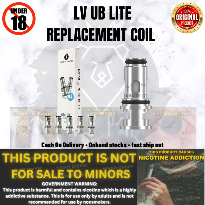•AUTHENTIC• LV UB LITE replacement coil for THELEMA MINI, UB LITE POD ...