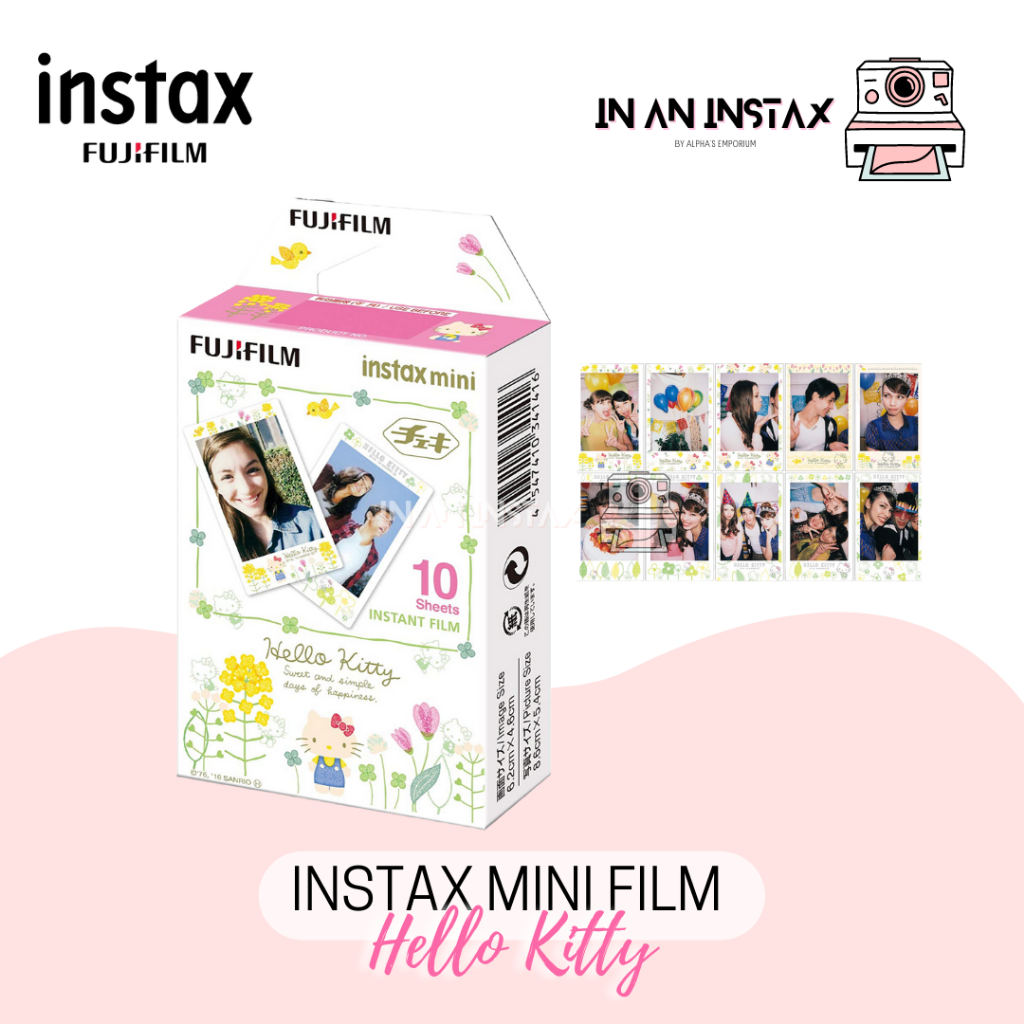 Hello Kitty Instax Film 10 Sheets for Instax Mini Units In An Instax by ...