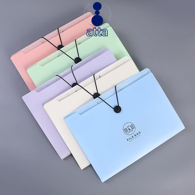 A4 Colorful Expanding File Folder 8 12pockets Expandable Envelope Document Organizer Stationery