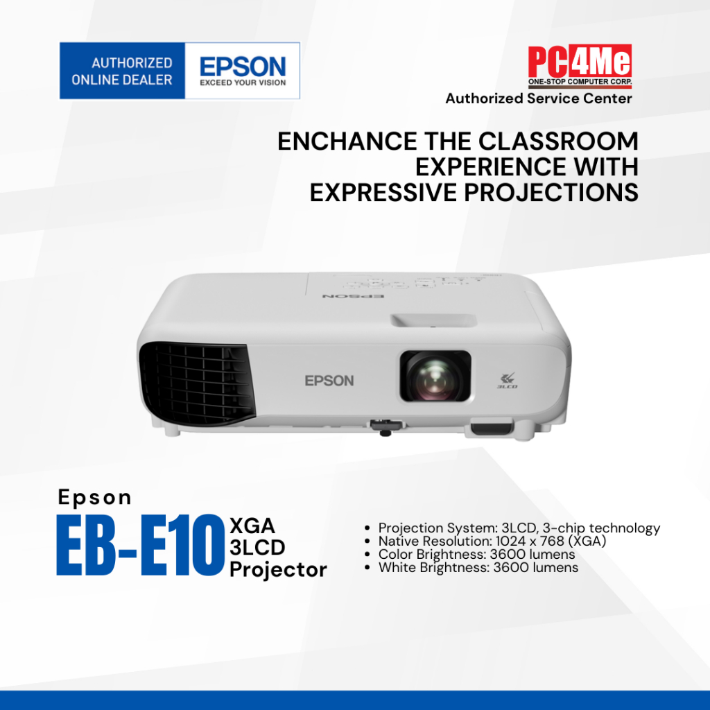 Epson EB-E10 XGA 3LCD Projector | Shopee Philippines
