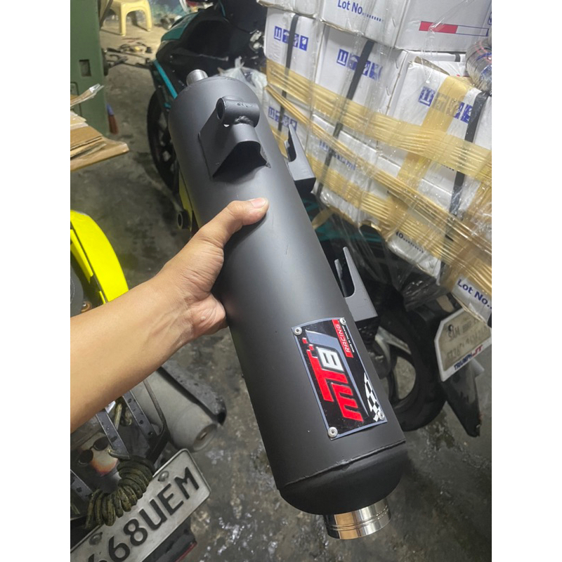 mt8 Pipe for Click v2 and v3 125 and 150CC stainless tip black version ...