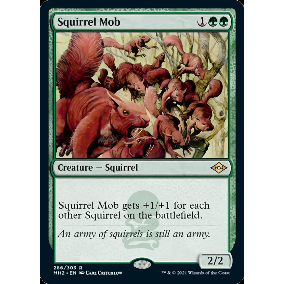 Magic the Gathering - Squirrel Mob - MTG Green - MH2 - NM | Shopee ...