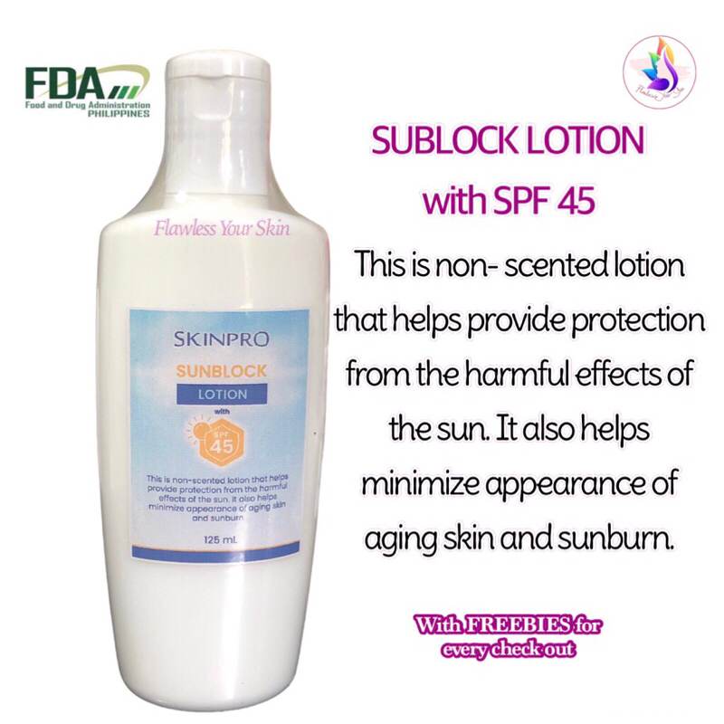 Skinpro Sunblock Lotion with SPF 45 (125ml) | Shopee Philippines