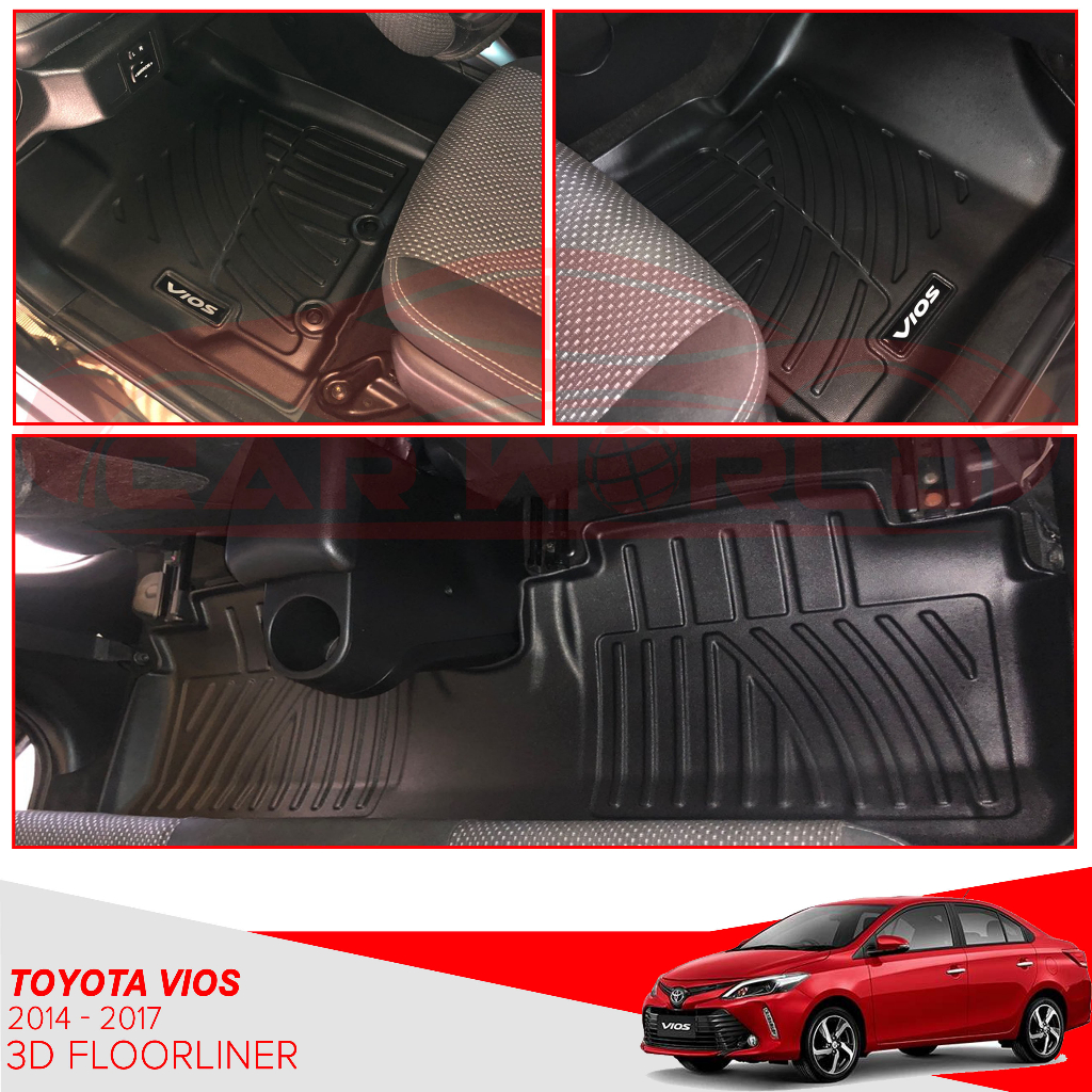 TOYOTA VIOS 2014 - 2018 DEEPDISH MATTING (2014 2015 2016 2017 2018 ...