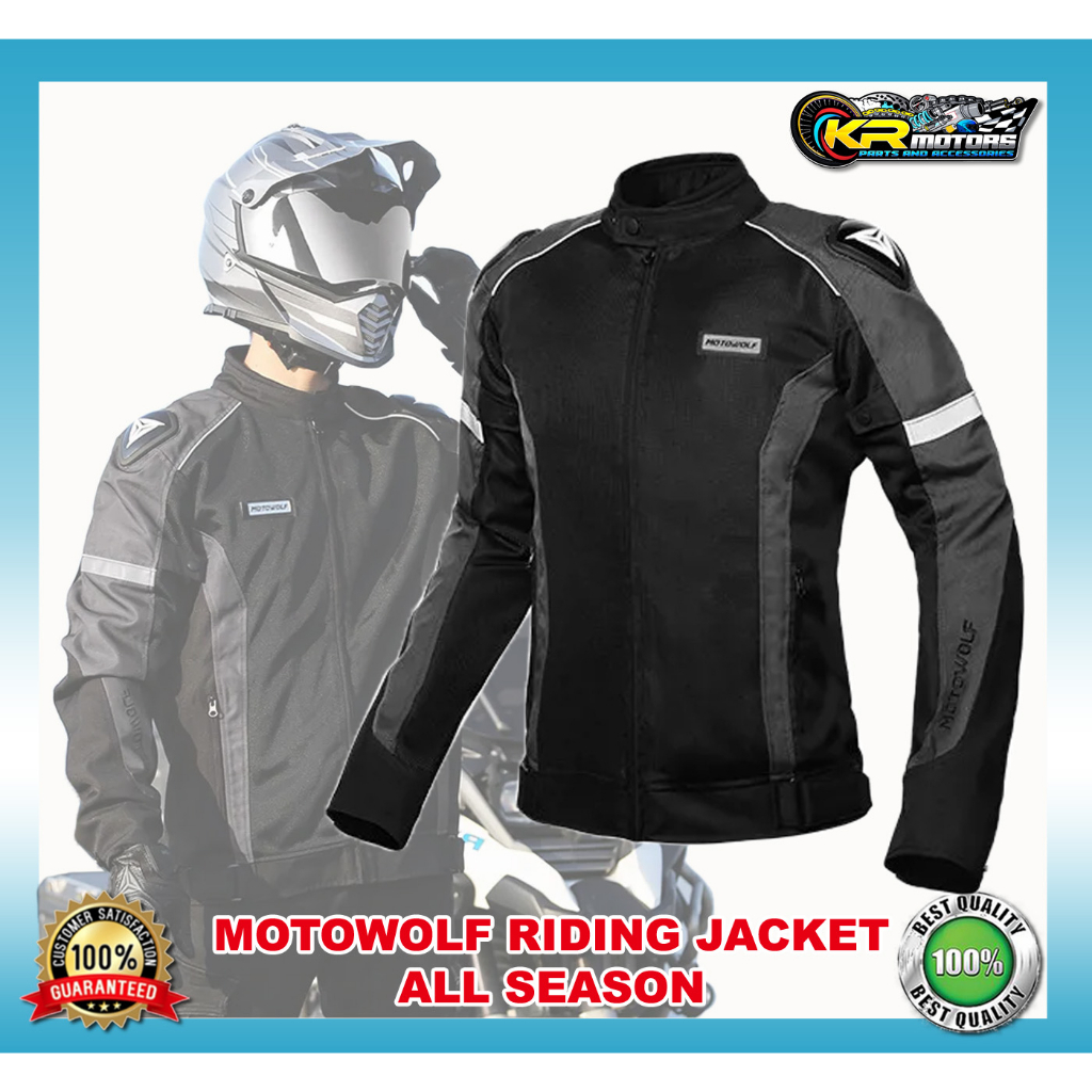 Motowolf Riding #0515 Jacket All Season Riding Gear Protection w ...