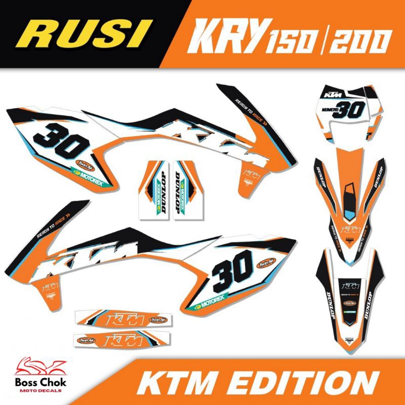 Rusi KRY 150/200 KTM Concept Full Body Decals Sticker | Shopee Philippines