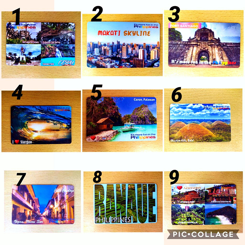 Philippines Tourist Spot Design Ref Magnet(Cebu,Makati,Fort Santiago ...